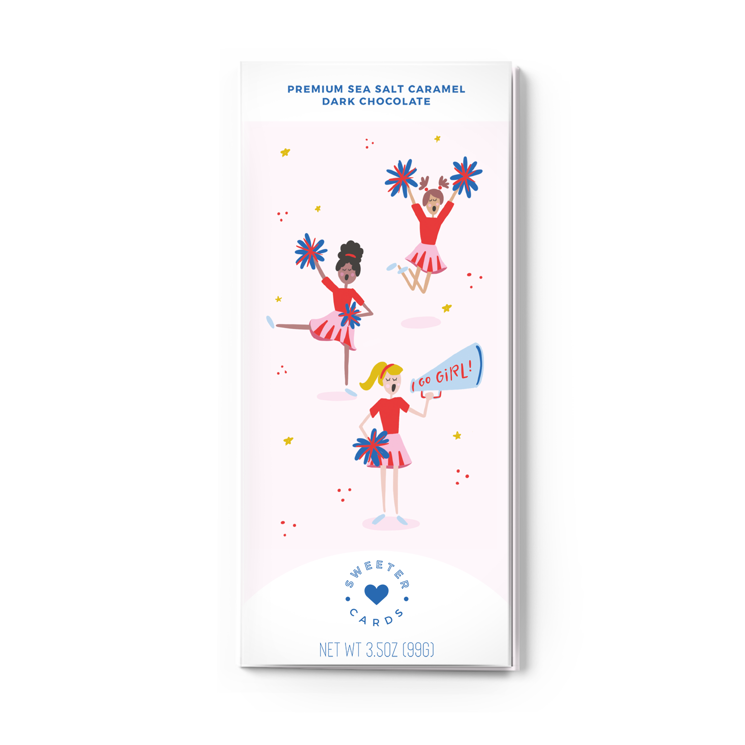Girl Power Greeting Card with Chocolate Inside – Sweeter Cards