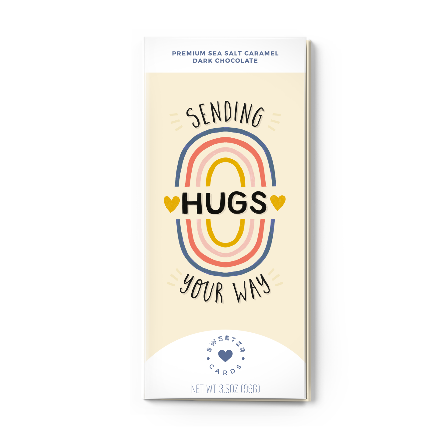 Sending Hugs – Greeting Card with Chocolate Inside – Sweeter Cards